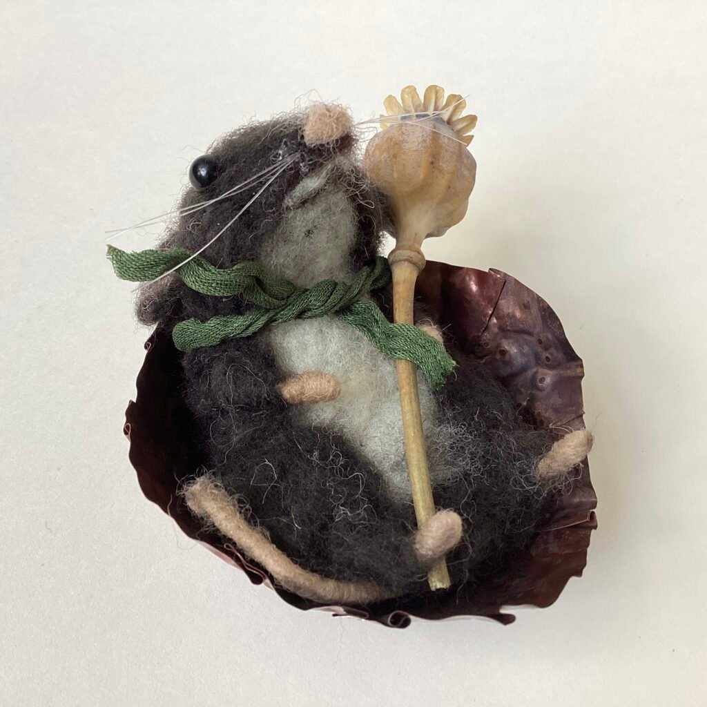 ‘Coracle Shrew with Poppy Seed Oar’ - Old Chapel Gallery