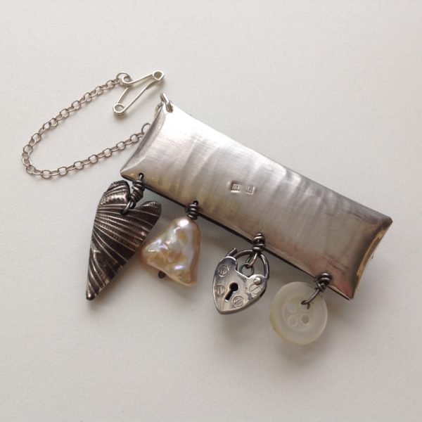 Silver 'Charming Bar' Brooch - Old Chapel Gallery