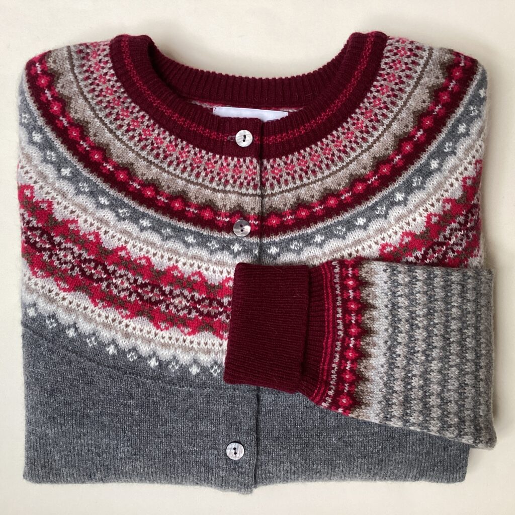 Alpine Cardigan in Greyberry - Old Chapel Gallery