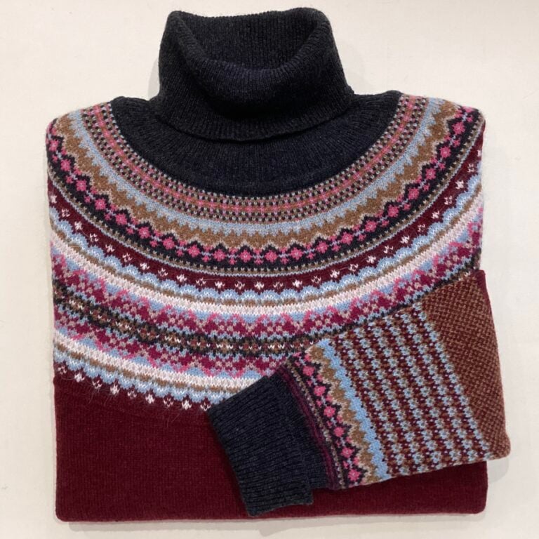 Alpine Roll Collar Sweater in Potpourri - Old Chapel Gallery